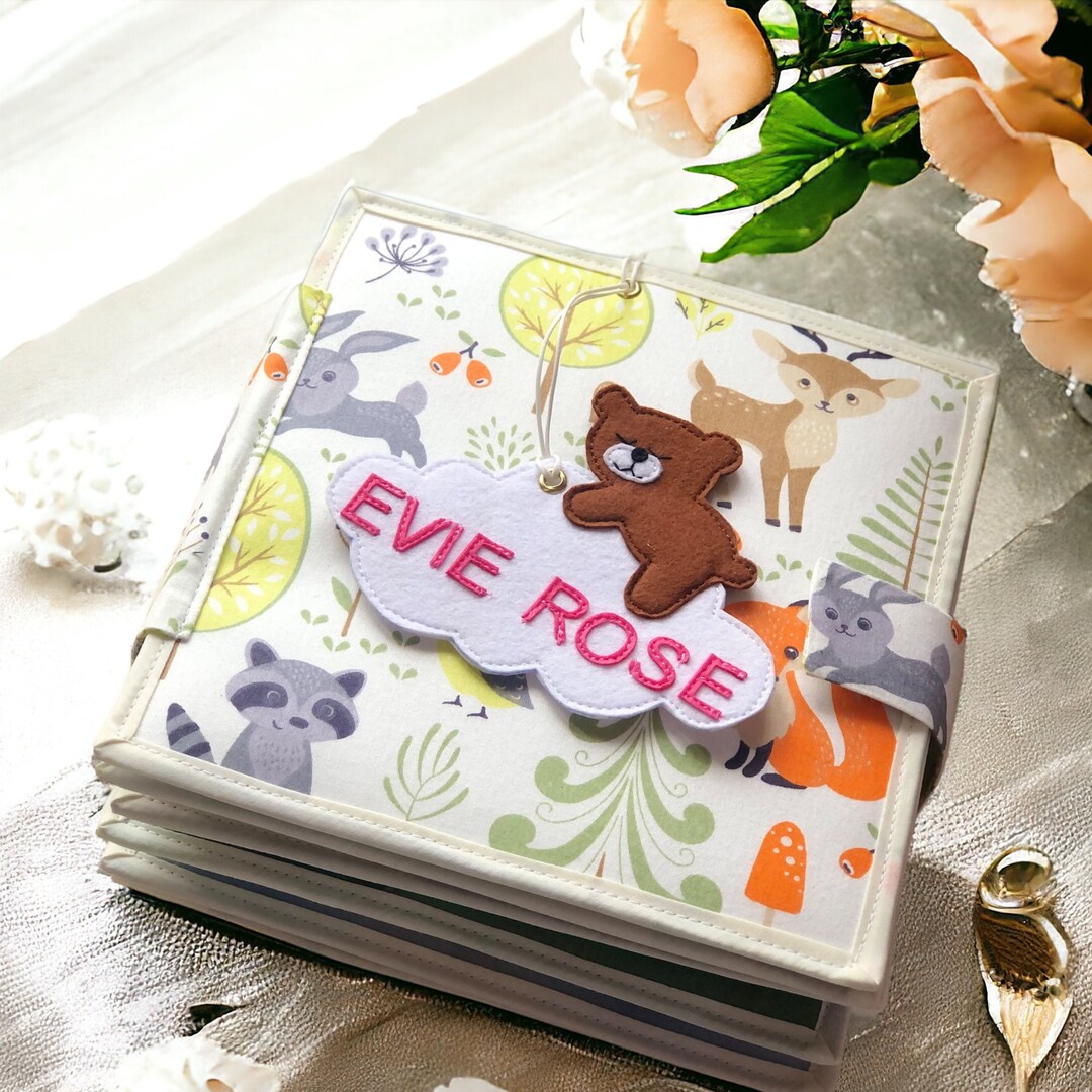 Fidget Toys Personalized Gift Toddler Felt Quiet Book Handmade ...