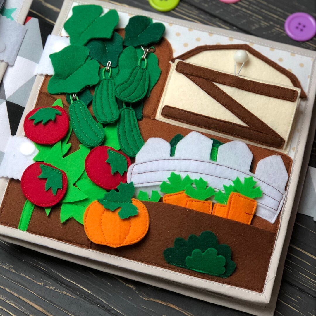 Toddler Busy Board Quiet Book Baby Montessori Toys Cloth Activity Book ...