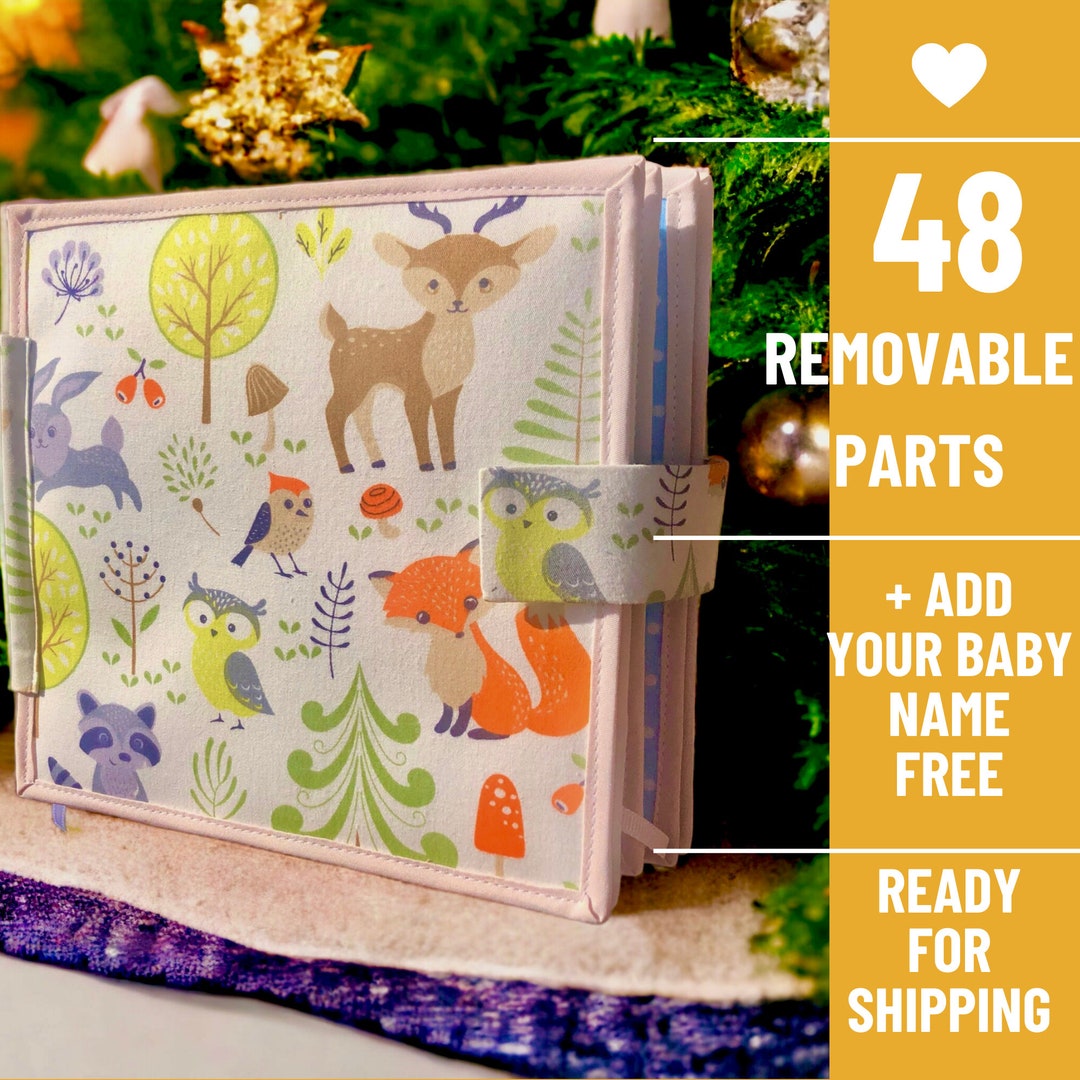 READY to SHIP Handmade Quiet Book 6 Game Pages Toddler Montessori ...