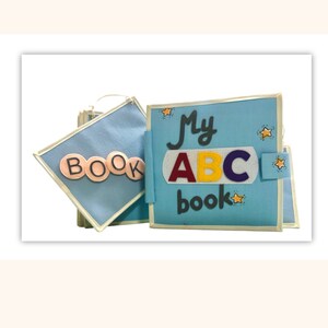 Montessori Felt Alphabet Book Educational Toy, ABC Learning, Tactile ...