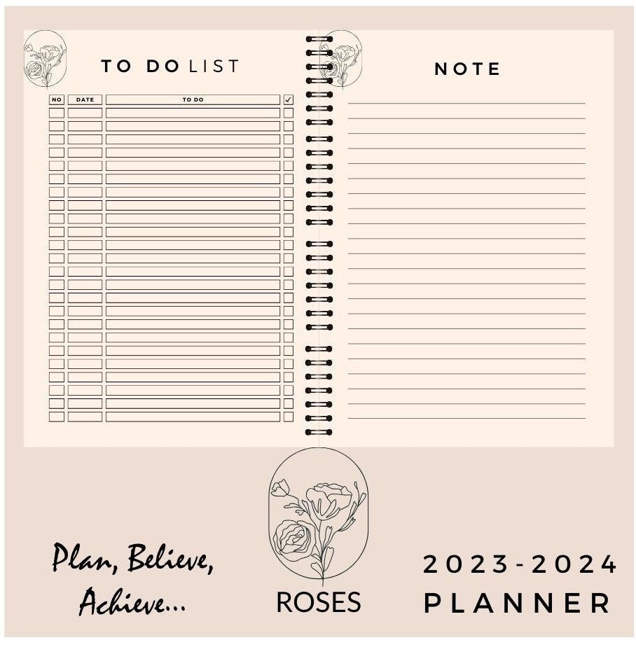 Digital / Printable 2023 2024 Planner Personal Notebook. - Etsy