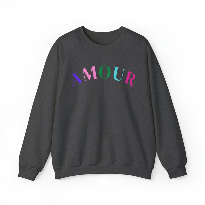 Amour Sweatshirt, I Love You Sweater, Cozy Sweater, Valentine's Day ...