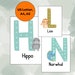 Cute Animal Alphabet Decoration DIGITAL DOWNLOAD Posters, Alphabet ...
