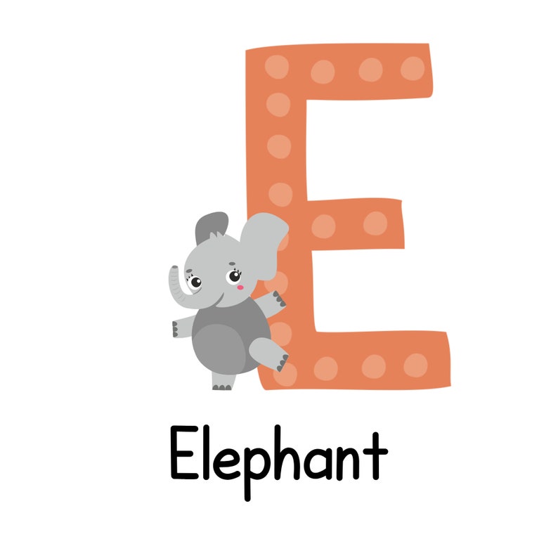 Cute Animal Alphabet Decoration DIGITAL DOWNLOAD Posters, Alphabet ...