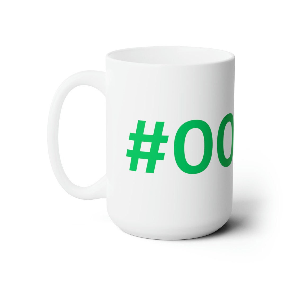 HEX COLOR CODE Green on White Ceramic Mug 15oz - Etsy