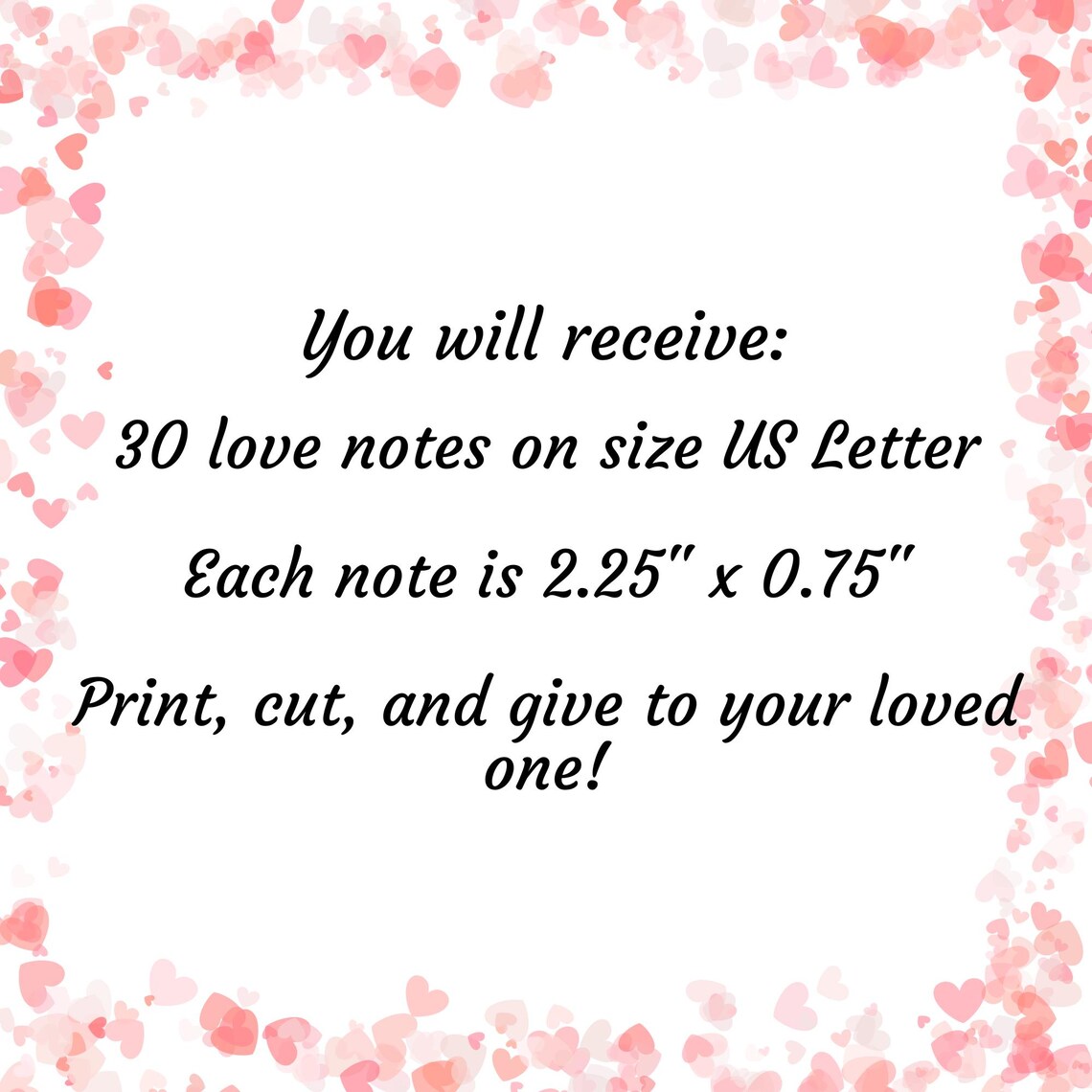 30 Valentine’s Love Notes Printable – DIY Romantic Messages, Lunch Box ...