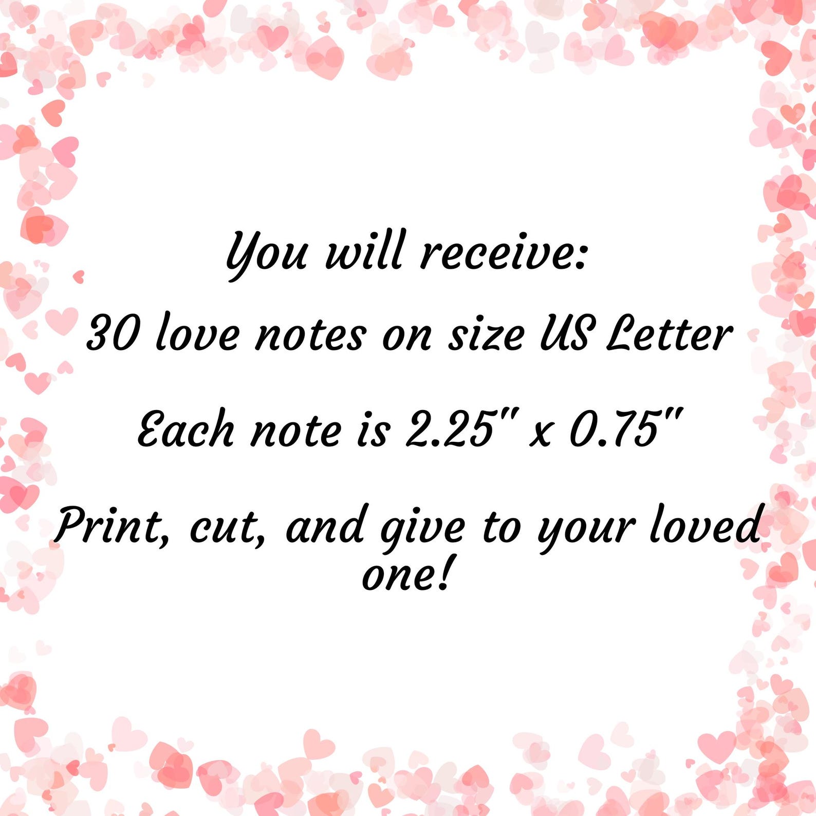 30 Valentine’s Love Notes Printable – DIY Romantic Messages, Lunch Box ...
