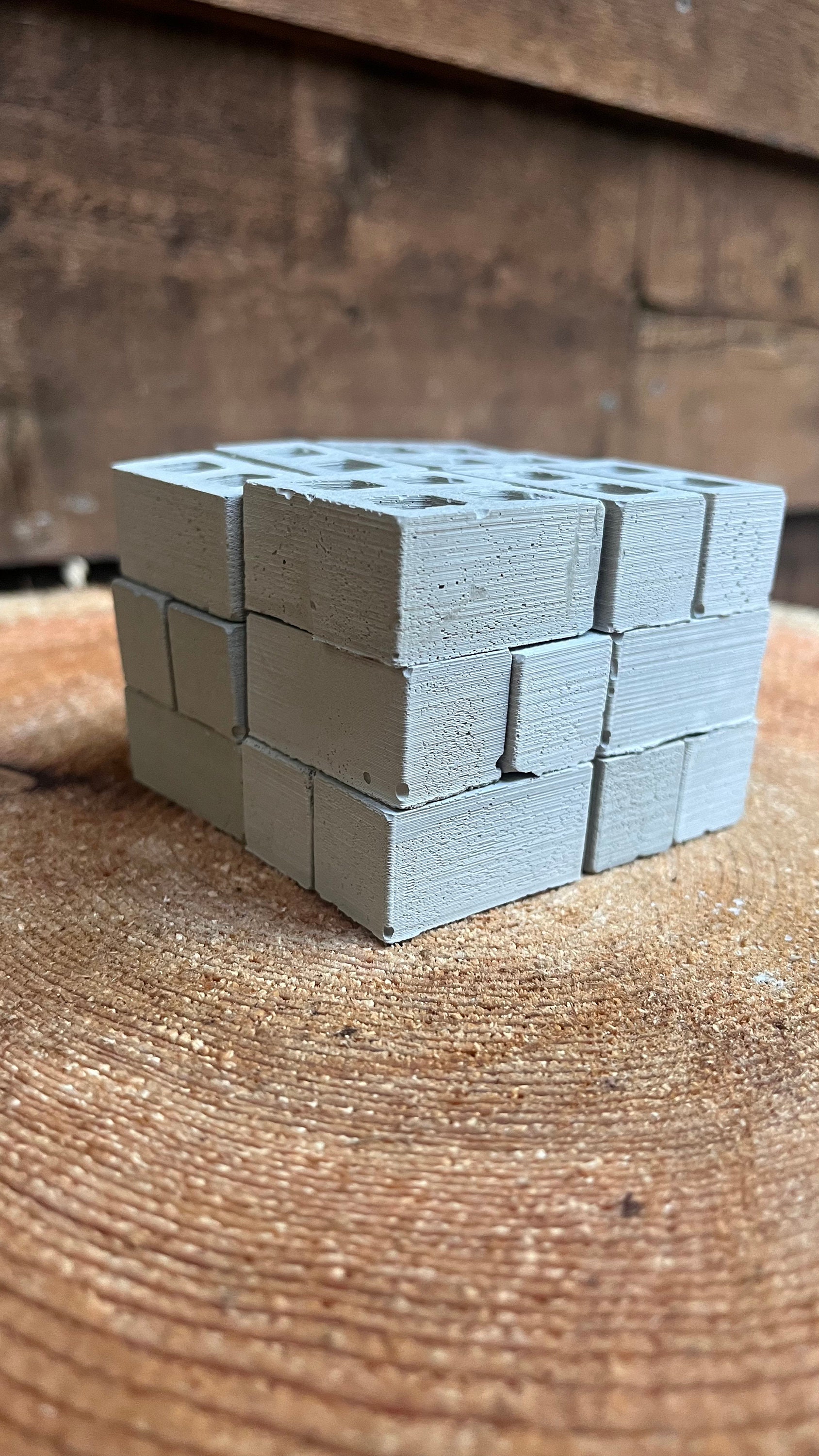 Block Pack of Mini Concrete Toy Blocks Home Décor Scale 1:12 24 Pieces ...