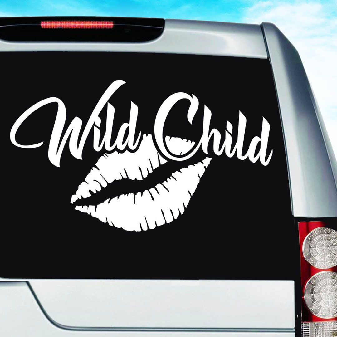 Wild Child Funny Car Window Vinyl Decal Sticker for Women - Etsy