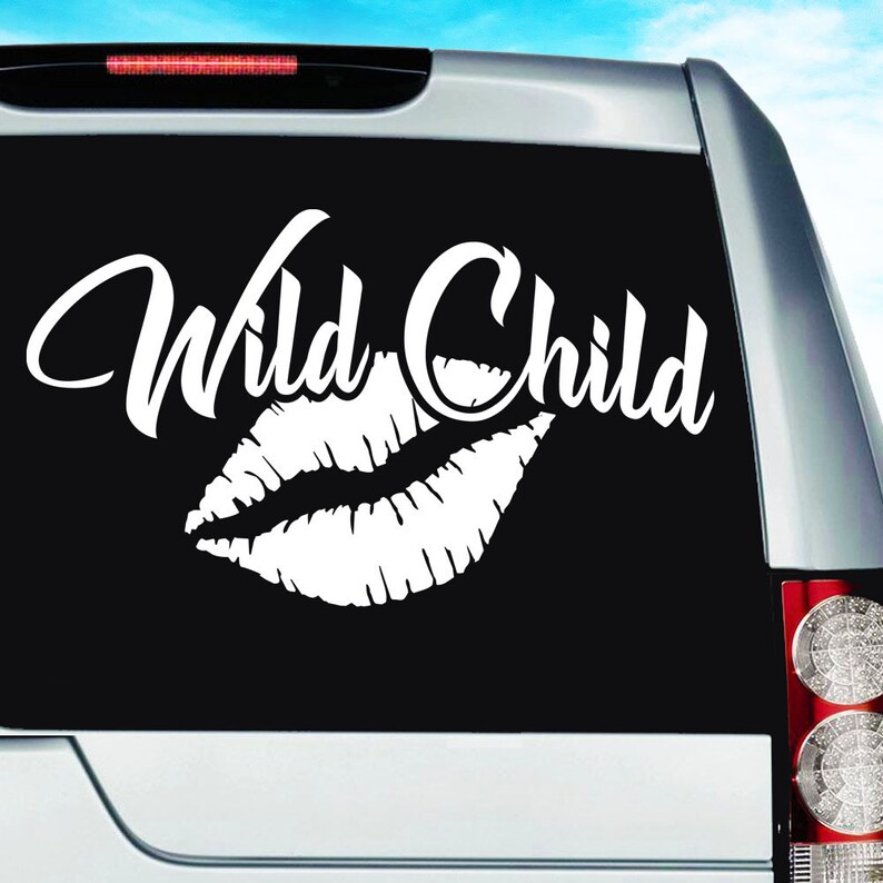 Wild Child Funny Car Window Vinyl Decal Sticker for Women - Etsy