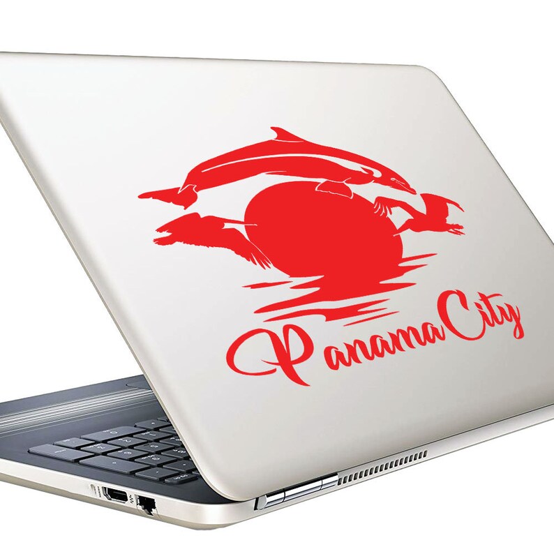 Panama City Florida Dolphin Pelican Tropical Sunset Beach Car Truck ...