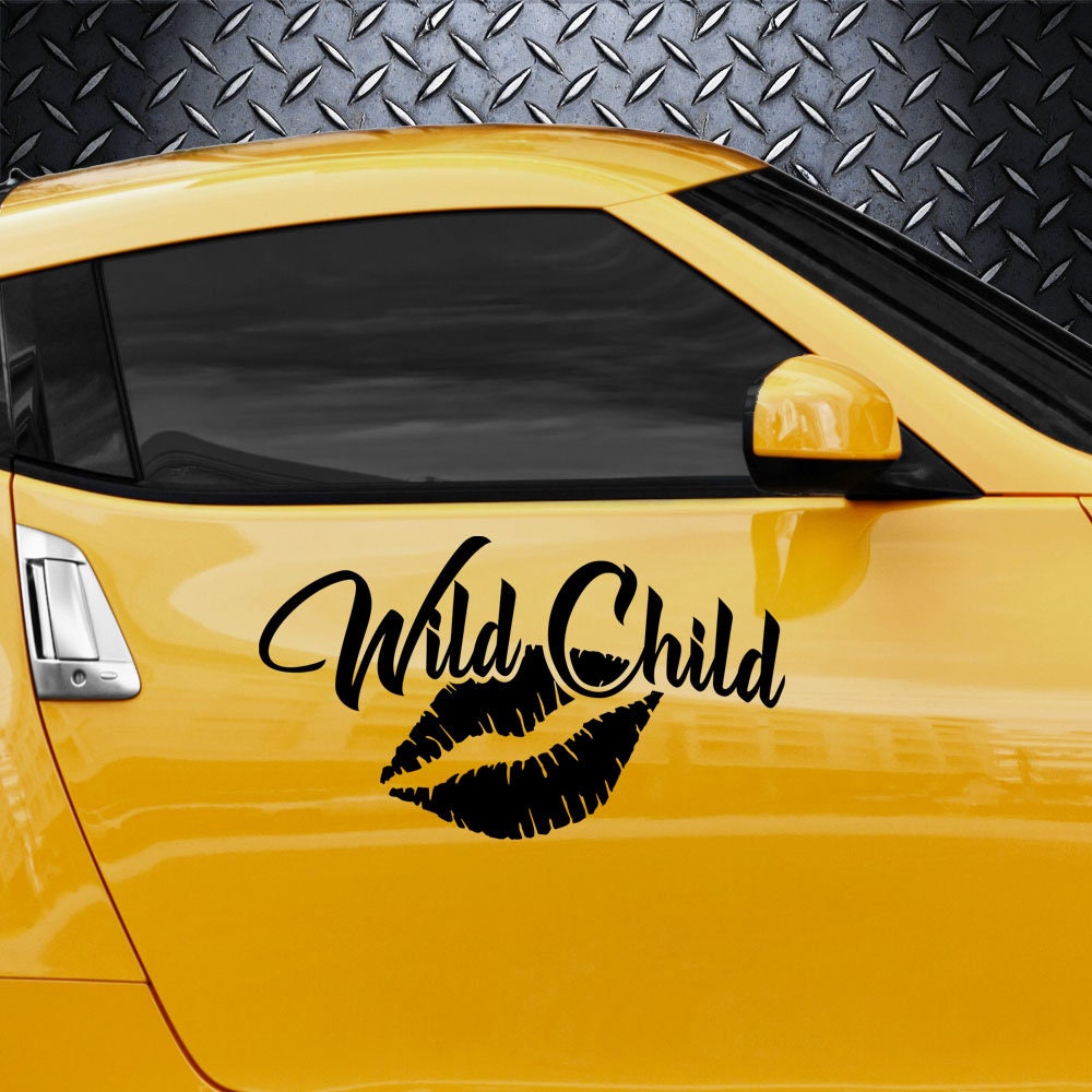 Wild Child Funny Car Window Vinyl Decal Sticker for Women - Etsy