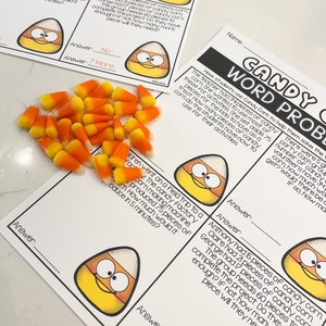 Candy Corn Math Activities - Etsy