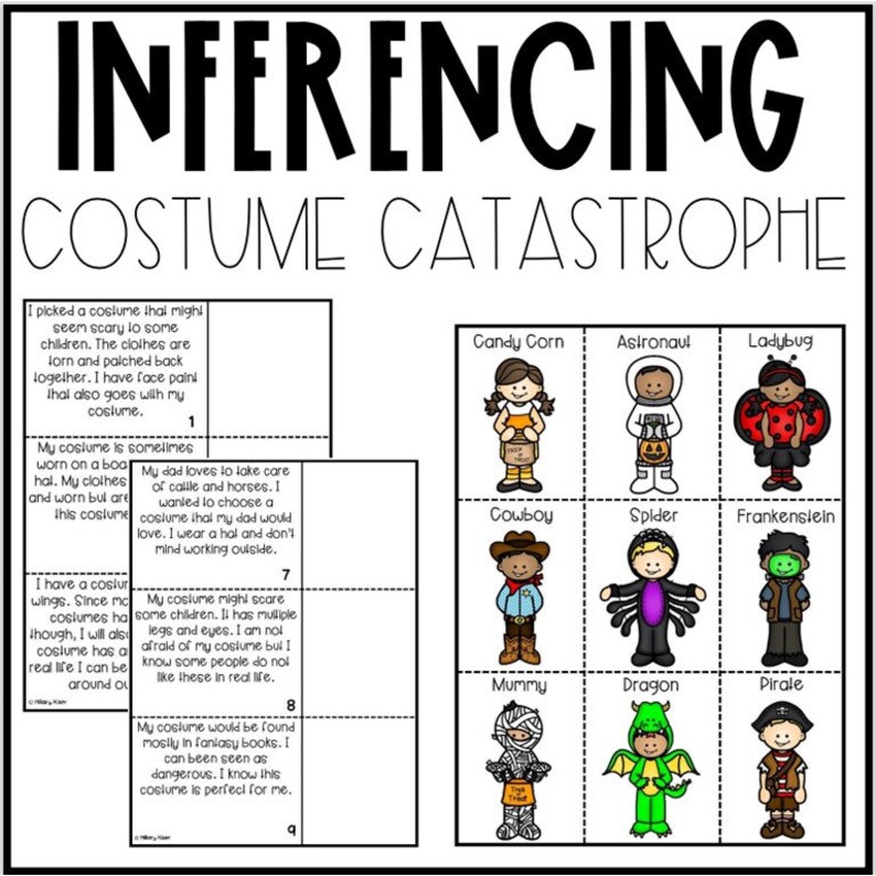 Costume Catastrophe (halloween Inference Game) - Etsy