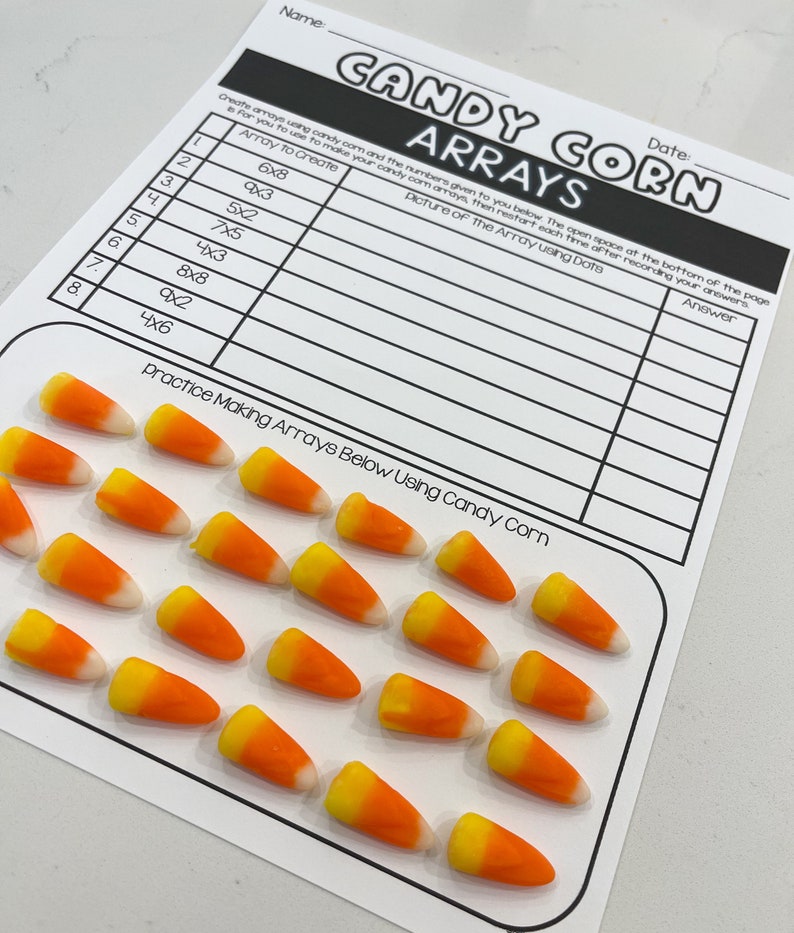 Candy Corn Math Activities - Etsy