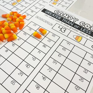 Candy Corn Math Activities - Etsy