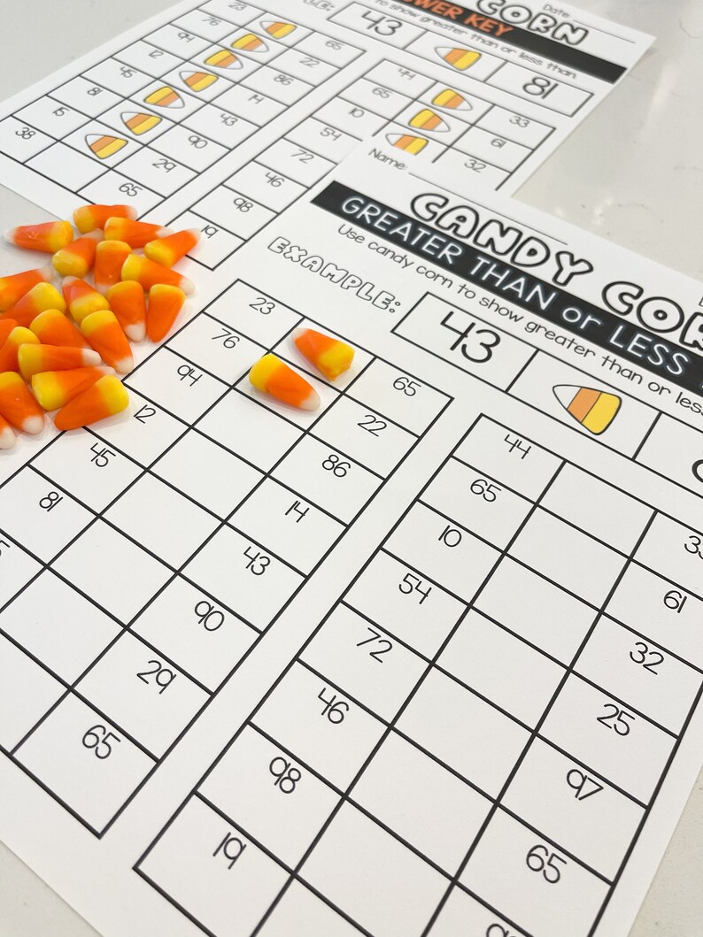 Candy Corn Math Activities - Etsy