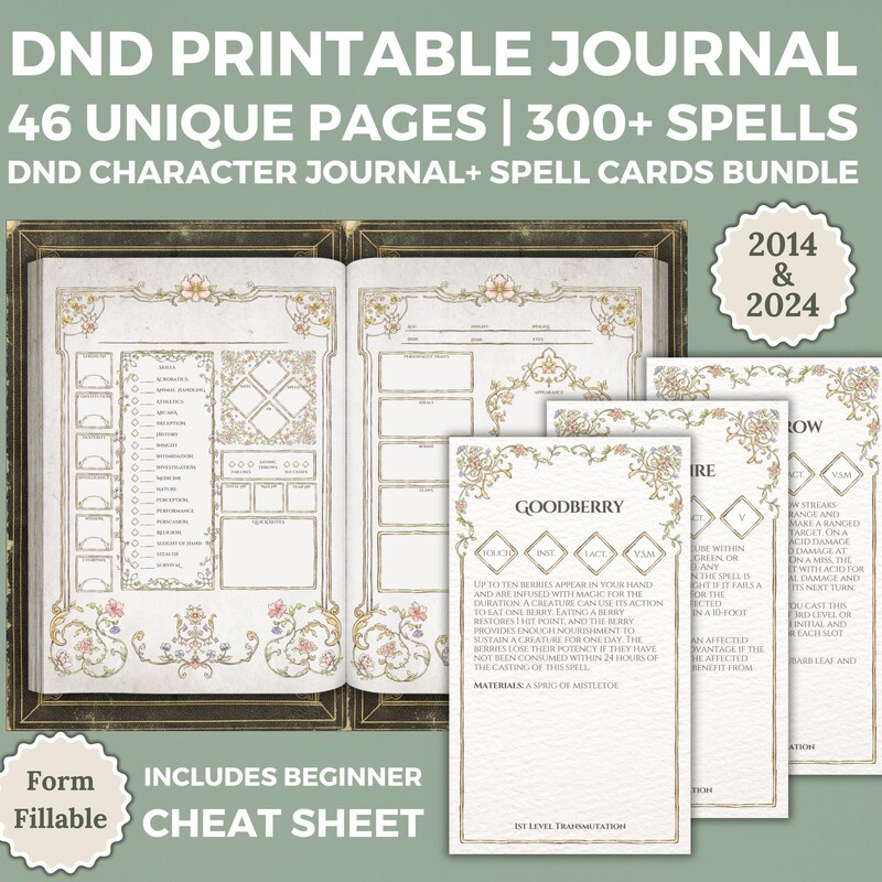 Dnd Print Character Sheet - Etsy UK