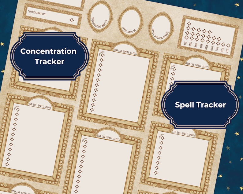 Ornate Victorian Dnd Character Sheet Beautiful Gothic Parchment Style ...