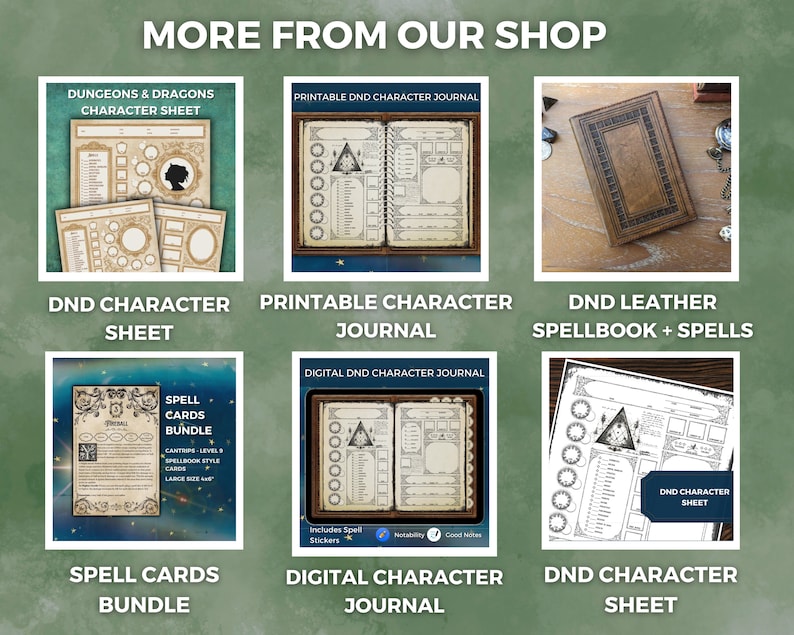 Dnd Artificer 5e Dnd Spell Cards D&D Spellbook Cards Dnd Props Dnd Gift ...