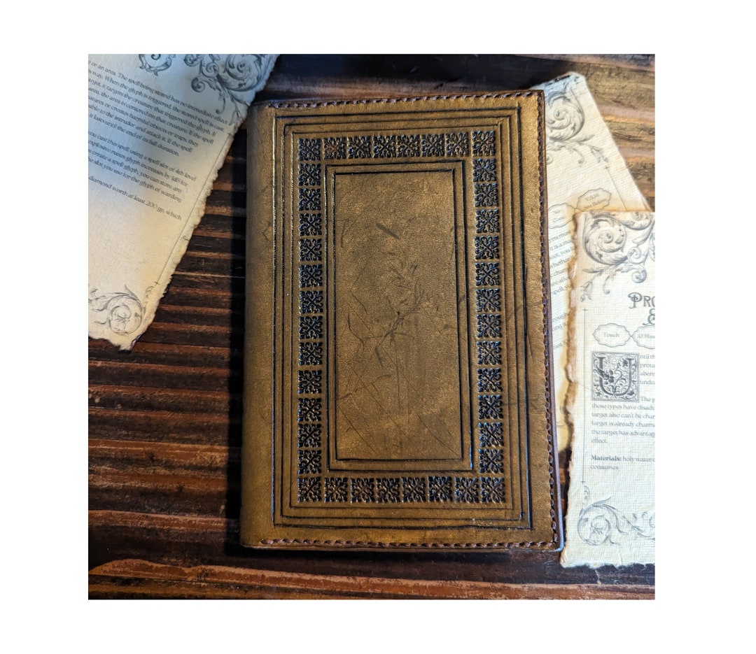 Dnd Spellbook for Dnd Spell Cards Gift Handmade Veg Tan - Etsy
