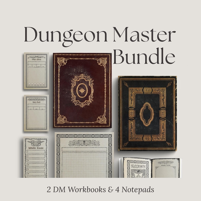 Dnd Dungeon Master Bundle | Worldbuilding Journal | Session Planner ...