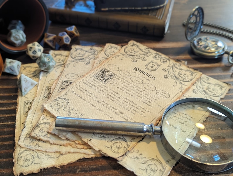 Dnd Artificer 5e Dnd Spell Cards D&D Spellbook Cards Dnd Props Dnd Gift ...