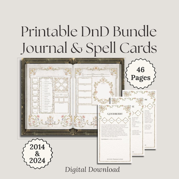 Character Class Journal - Etsy