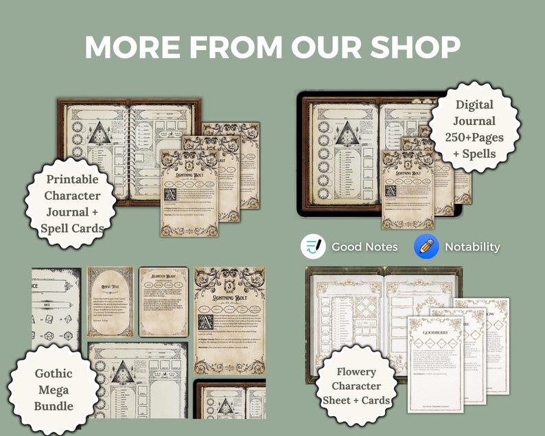 Dnd Character Sheet Medieval Dnd Journal for Dnd 2024 & 2014 | Dungeons ...