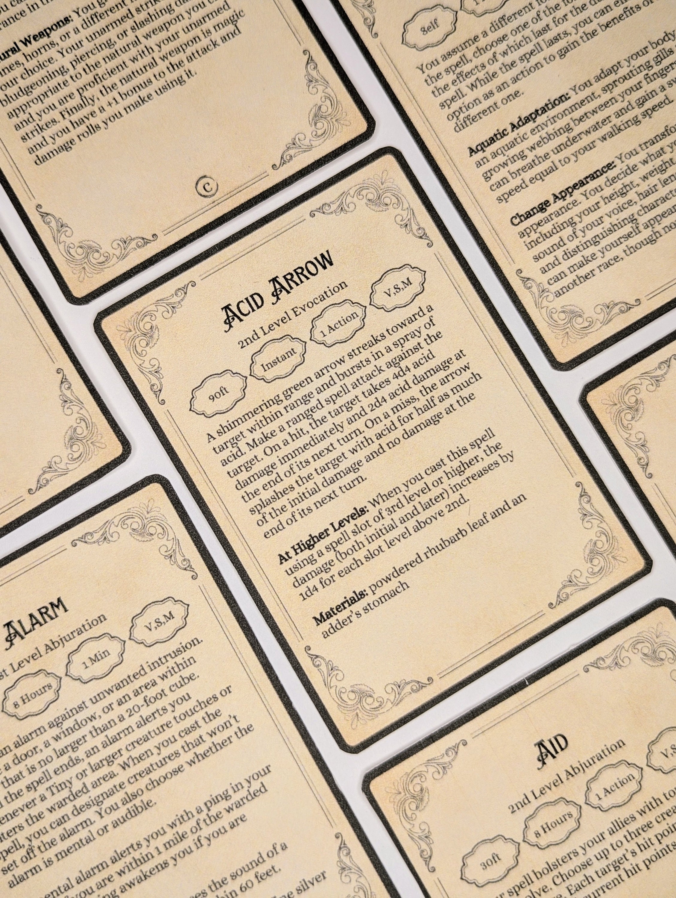 Dnd Spell Cards Bundle | All Classes | Dnd Spellbook Cards | Dungeons ...