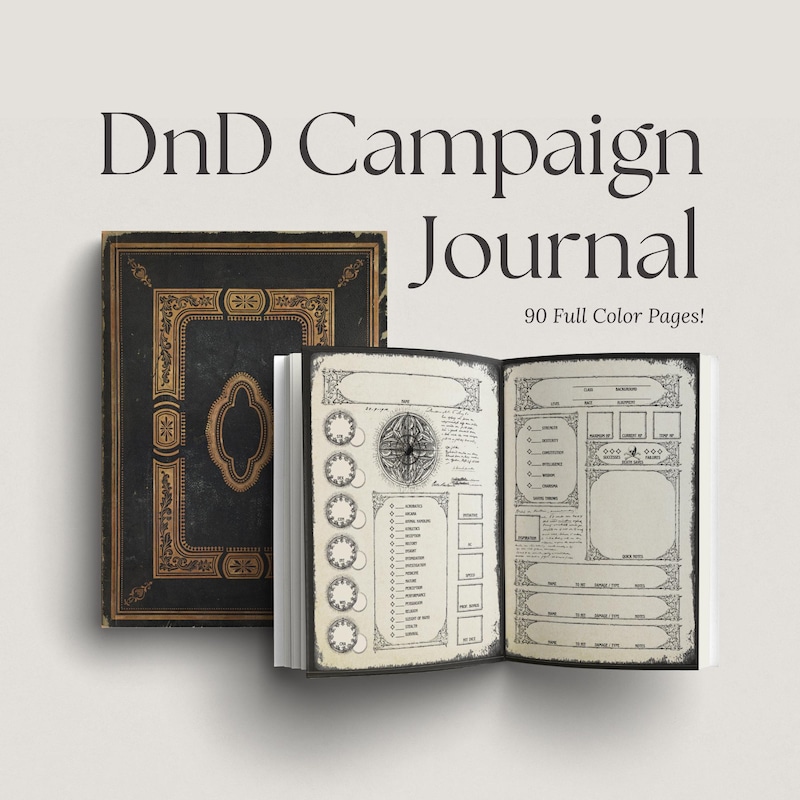 Dnd Campaign Notebooks Etsy