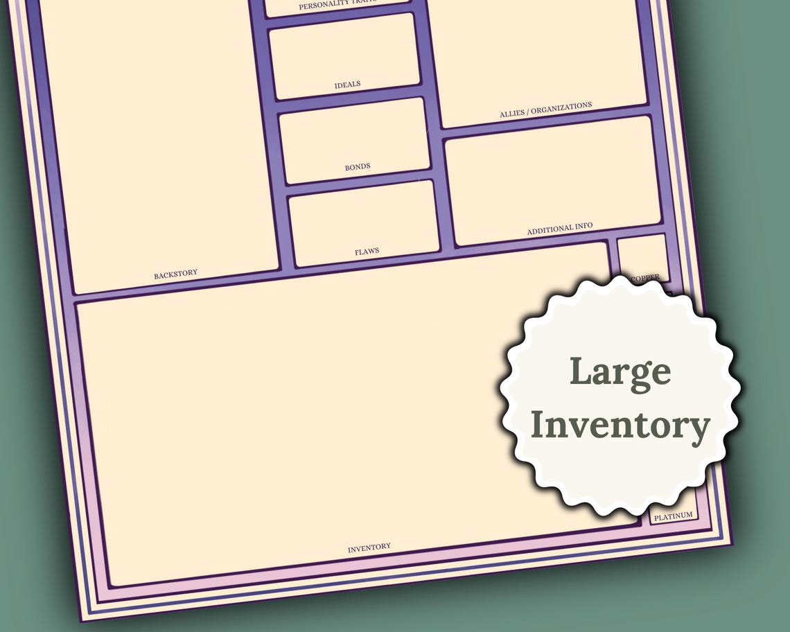 Dnd Character Sheet Divination Wizard | Dungeons and Dragons Form ...