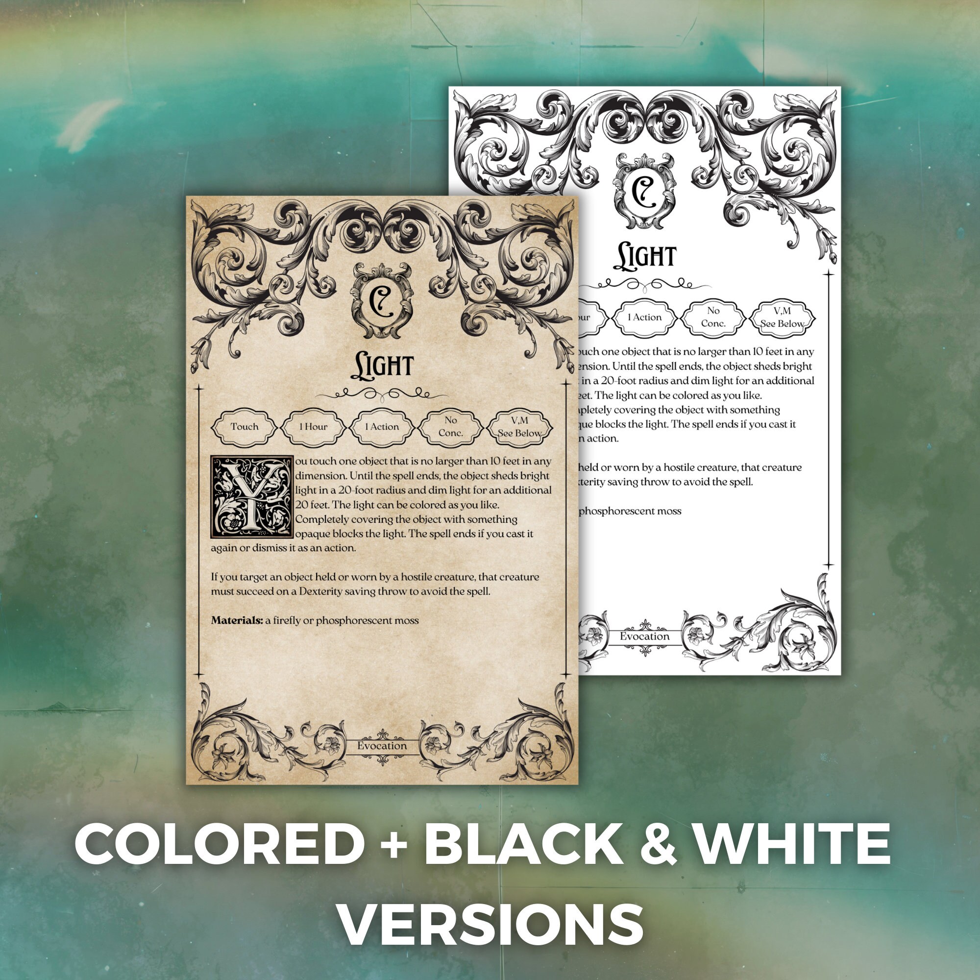 Dnd Artificer 5e Dnd Spell Cards D&D Spellbook Cards Dnd Props Dnd Gift Ideas Dungeons and ...