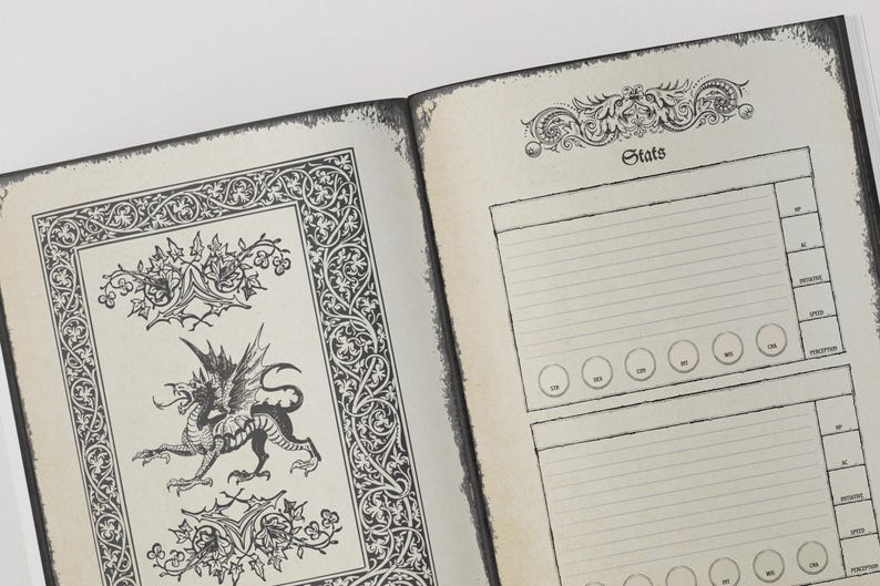 Gothic Dnd DM Planner 8.5x11" | 120 Pages Paperback Notebook| Dungeons ...