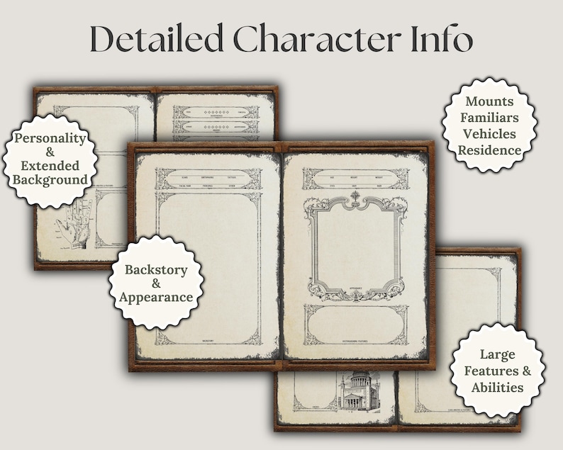 Dnd Gothic Bundle for Dnd 2024 & 2014 | Dnd Character Sheet | Digital ...
