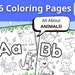 26 Printable Animal Alphabet Coloring Pages Worksheets for Kids ...