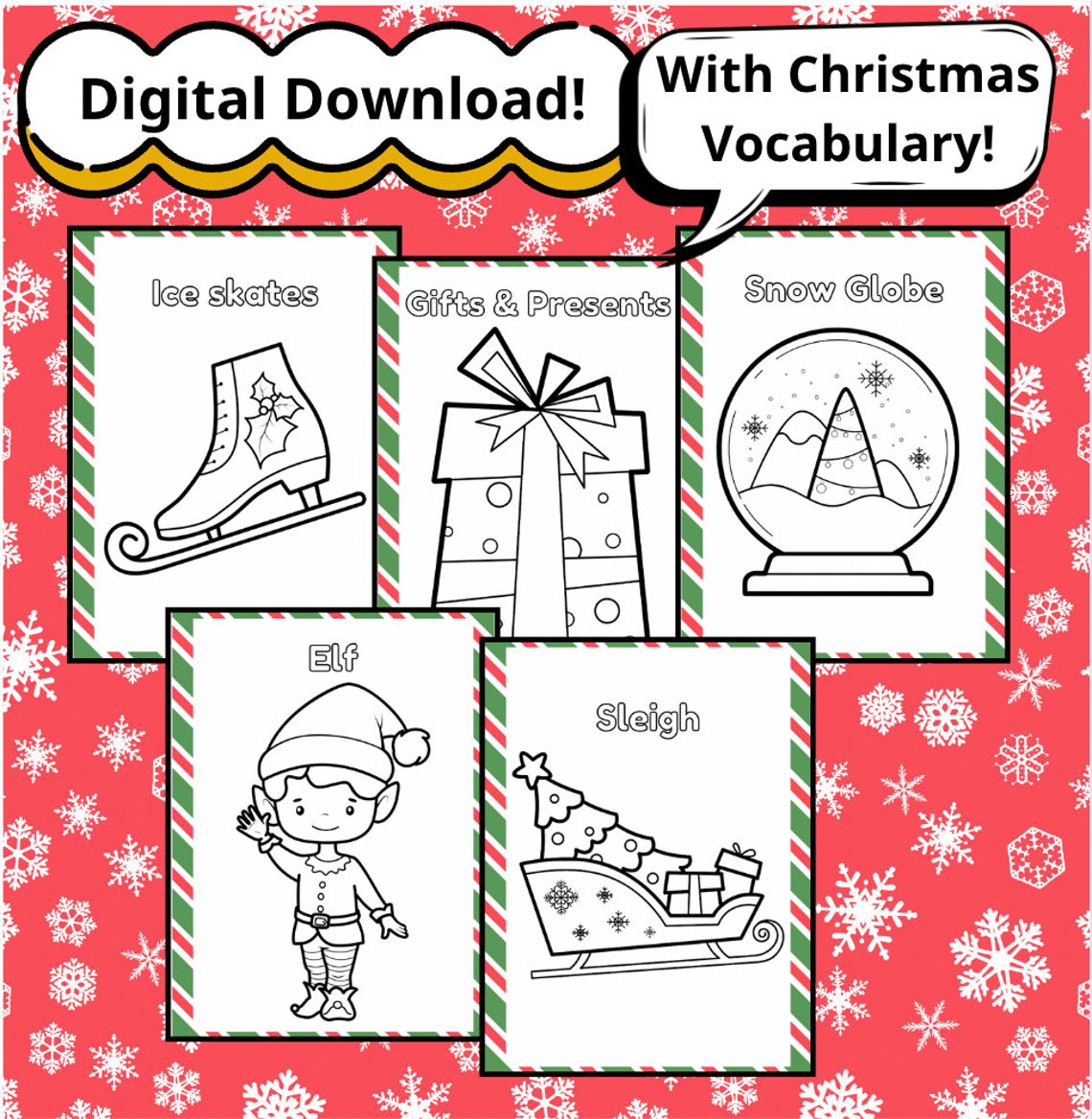 50 Printable Christmas Coloring Pages Worksheets (with Christmas ...