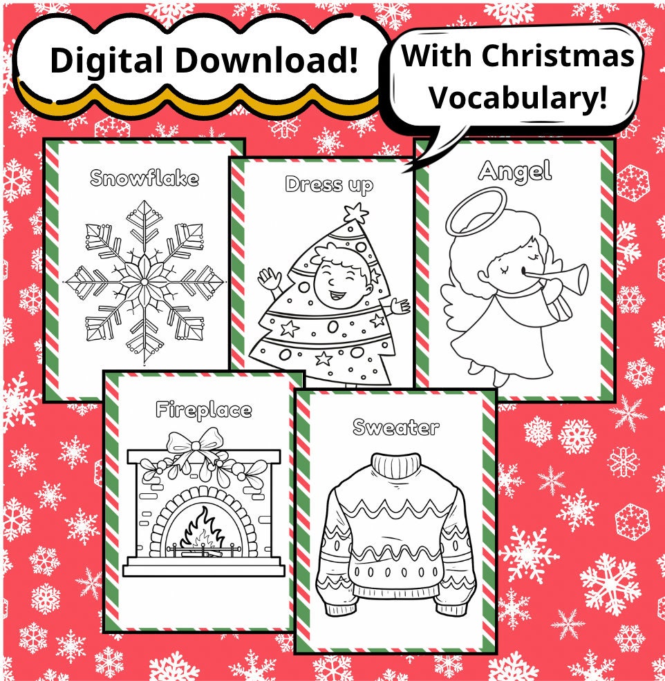 50 Printable Christmas Coloring Pages Worksheets (with Christmas ...