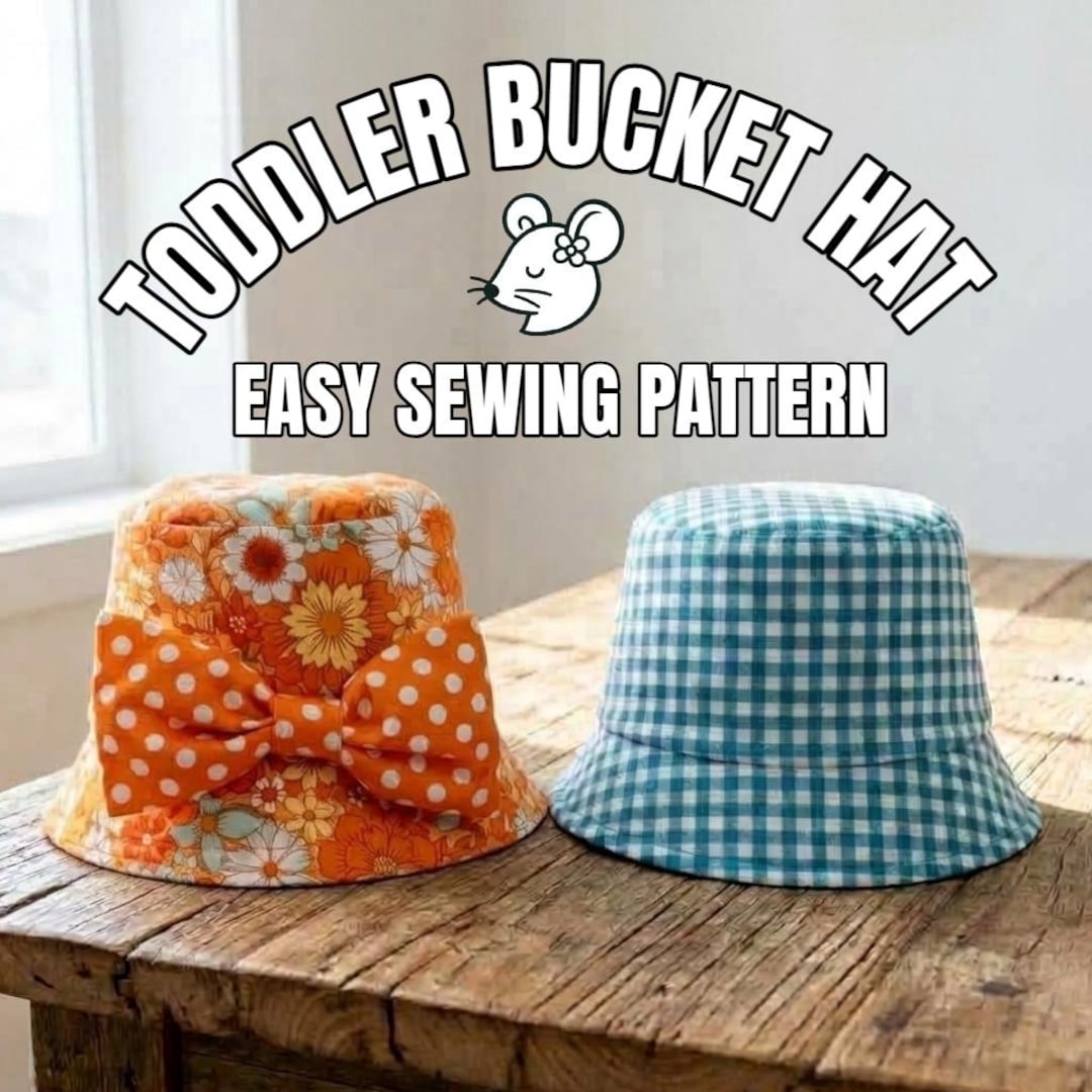 Toddler Sun Hat Sewing Pattern PDF Easy Bucket Printable Bow Video ...