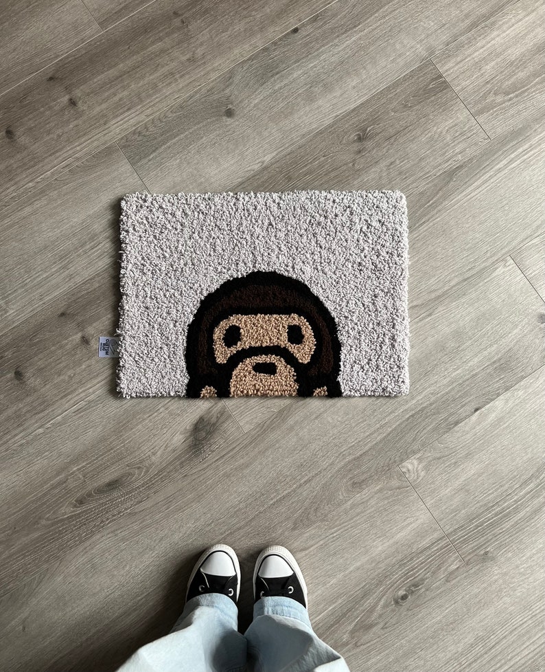 Bape Monkey Custom Rug Handmade Tufted Rugs Modern Rugs - Etsy
