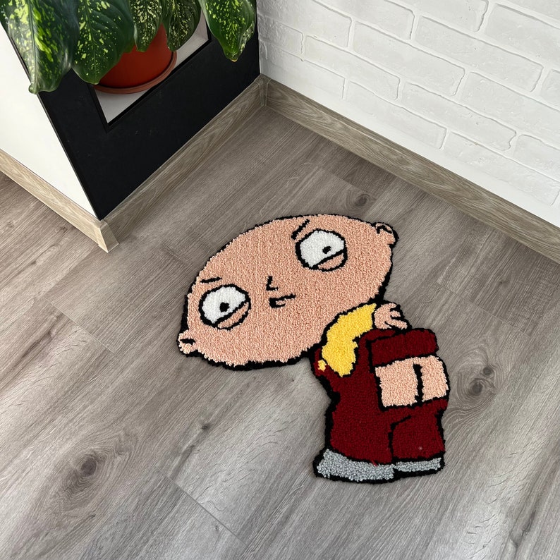 Stewie Griffin Custom Rug, Handmade Tufted Rugs, Modern Rugs - Etsy ...
