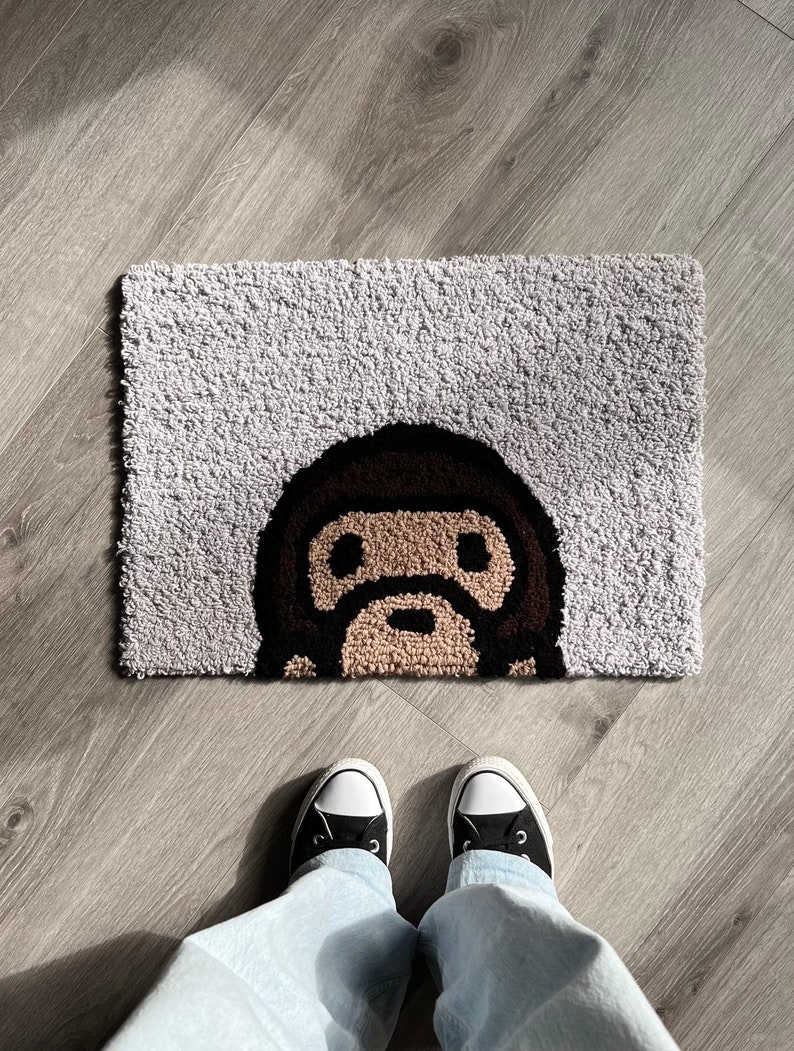 Bape Monkey Custom Rug Handmade Tufted Rugs Modern Rugs - Etsy