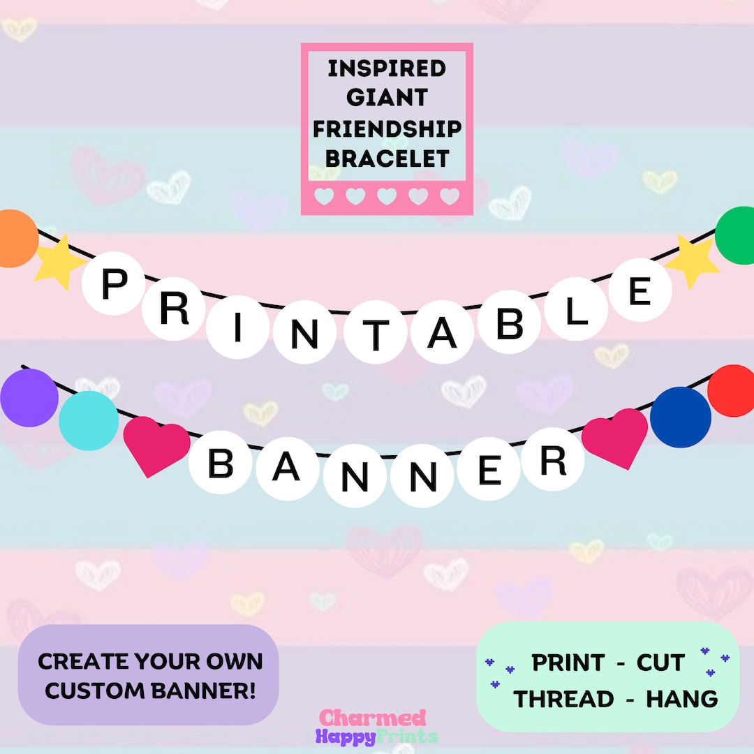 Taylor Swift Friendship Bracelet Garland Giant Friendship Bracelet ...