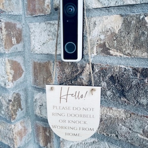 Dont Ring Doorbell Sign - Etsy
