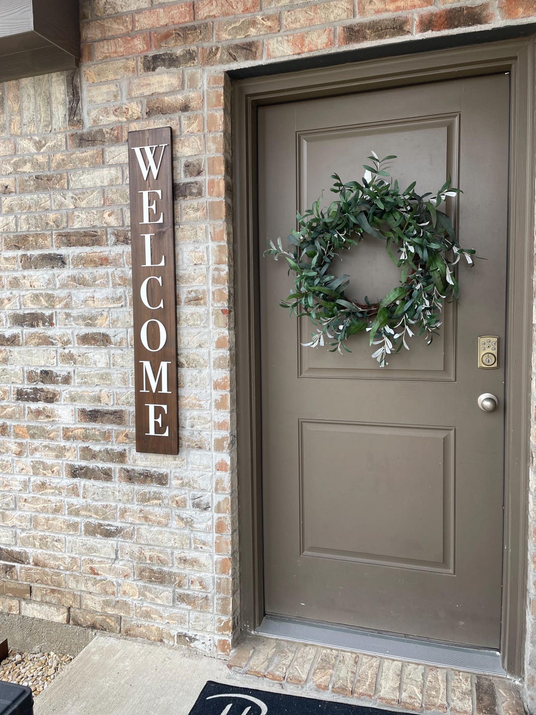 Welcome Sign, Rustic Welcome Sign, Outdoor Welcome Sign, Vertical ...