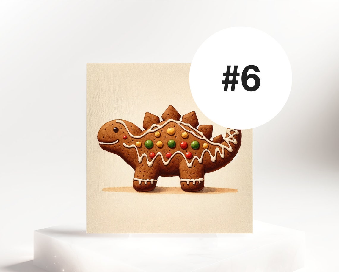 Printable Christmas Card Greeting Cards Cute Animals Gingerbread ...