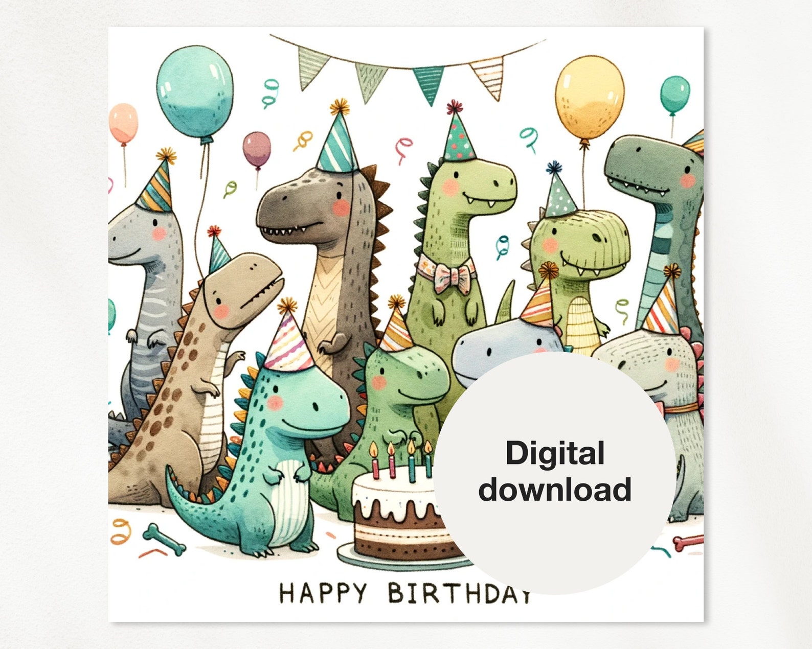 Printable Birthday Card | Greeting Card | Congratulations Card ...