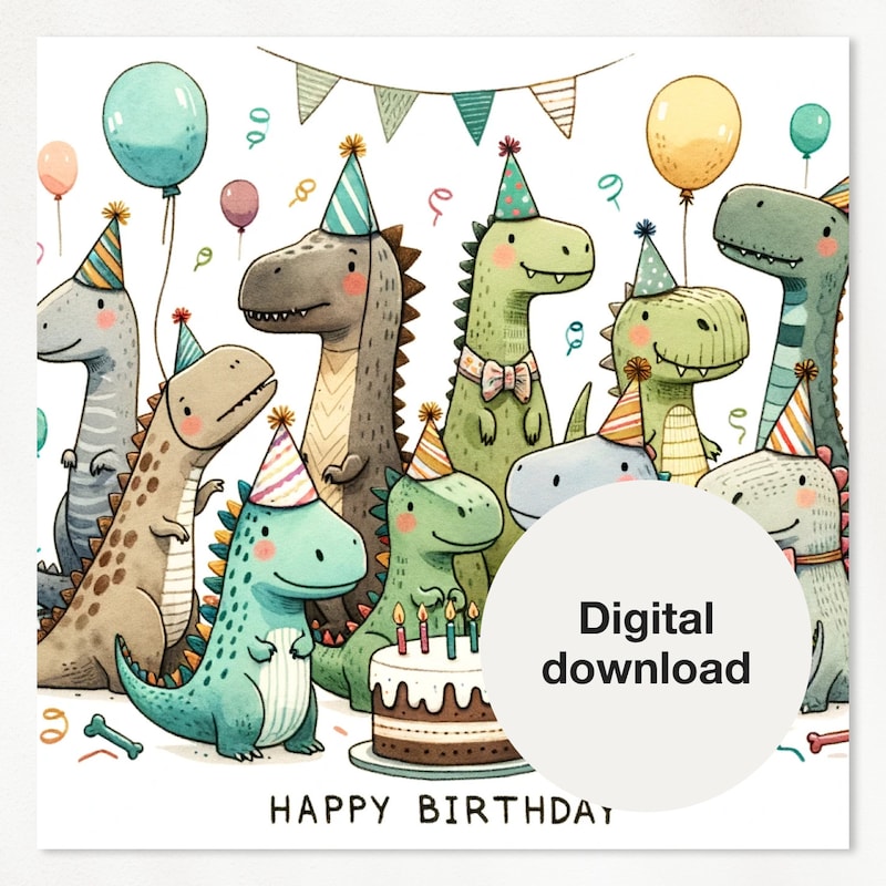 Water Colour Card Birthday - Etsy