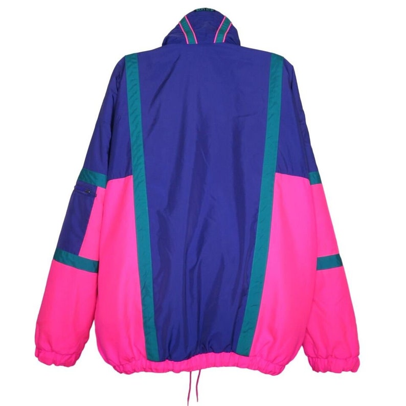 Retro Ski Jacket SUNICE Neon Pink VINTAGE Winter Large 12 - Etsy