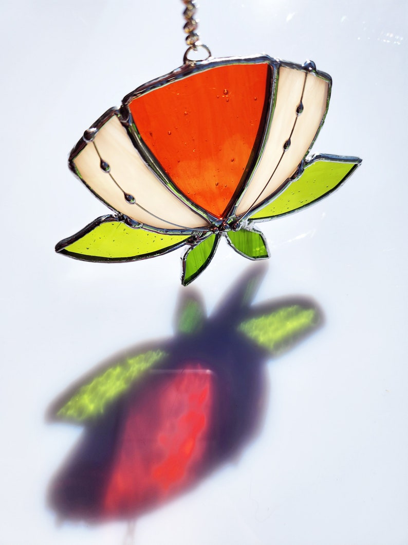 Stained Glass Flower Suncatcher (style 2) - Etsy
